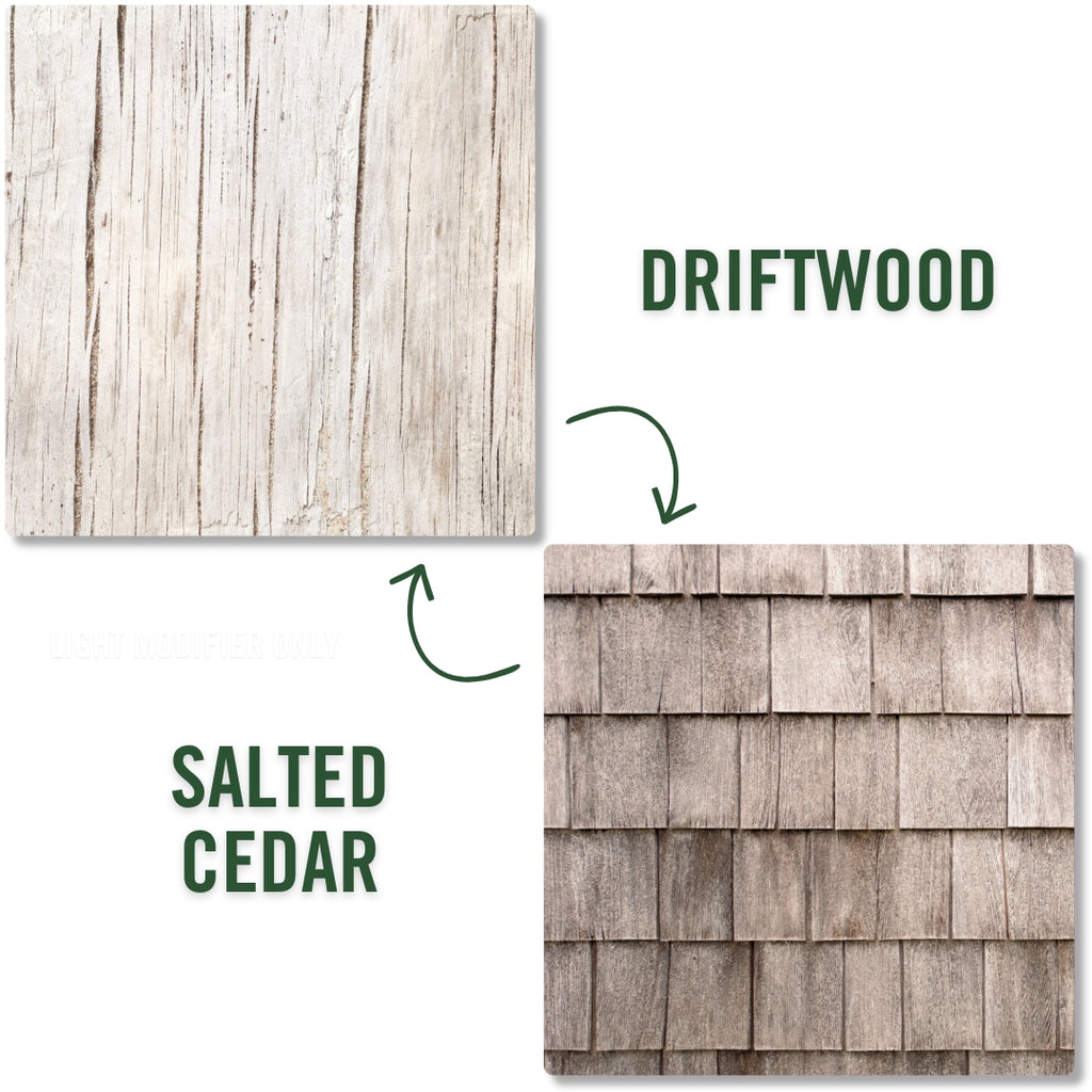 Driftwood/Salted Cedar | Double-Sided Photography Backdrop & Surface ...